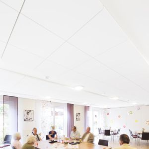 Glass wool suspended ceiling - MASTER™ RIGID DP - Saint-Gobain Ecophon - tile / for office / indoor