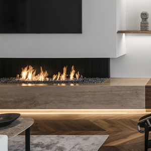Natural gas fireplace - URBAN MF 1050-75 G 1S - Metalfire Architectural ...