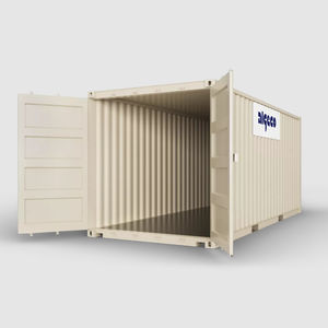 Steel storage container - HIGH CUBE - Algeco - wood / solid wood