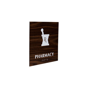 Wooden signage plate - All architecture and design manufacturers