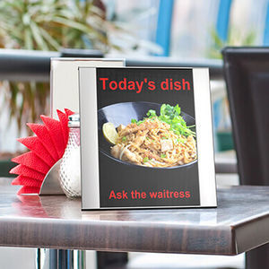 Countertop signage plate - All architecture and design manufacturers