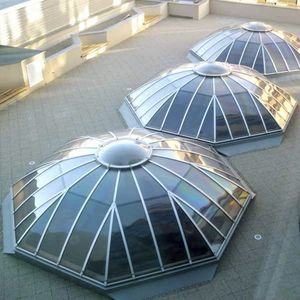 Flat roof skylight - SAWTOOTH - CAODURO - with skylight frame ...