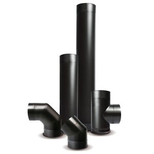 Stainless steel smoke flue - TIMBER ROOF THROUGH SYSTEM - LANDINI - copper