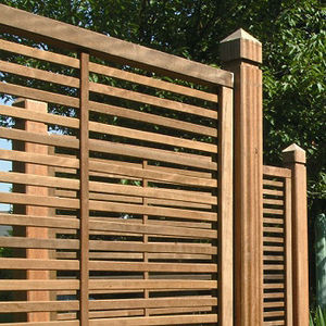 Fence with bars - RIO - Collstrop Garden - garden / wooden / traditional