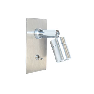 Contemporary wall light - POWER - TEKNI-LED - indoor / brushed brass ...