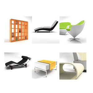 2D/3D object library - OFFICE FURNITURE - DOSCH DESIGN