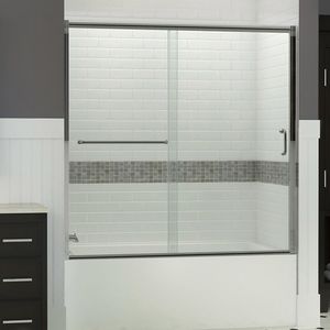 Swing bath screen - AQUA EXTENDER - DreamLine - fixed / tempered glass ...