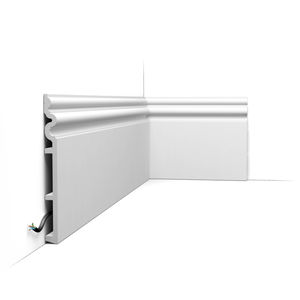 White baseboard - SX163-RAL9003 SQUARE - Orac Decor® - polymer ...