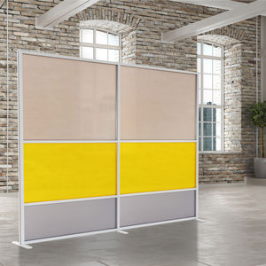 Floor-mounted office divider - INUNO-CT - STUDIO T - free-standing ...