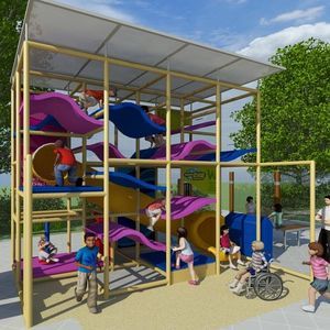 Playground structure - P26002 - Soft Play LLC - metal / plastic / modular