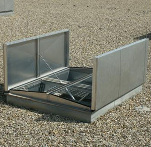 Aluminum smoke vent - PHOENIX MONO - AIRSUN - polycarbonate / for roof ...