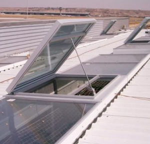 Aluminum smoke vent - MEGA PHOENIX - AIRSUN - polycarbonate / for roof ...