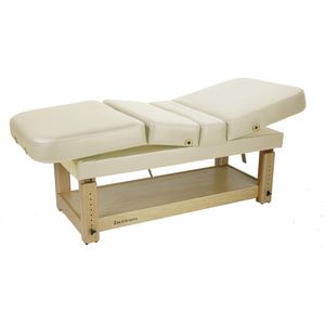 Fixed massage table - SOLTERRA - Touch America - teak / foam / height ...