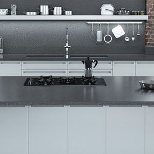 Quartz composite countertop - DIM GRAY - COMPAC The Surfaces Company ...