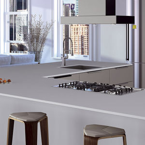 Quartz composite countertop - WHITE AMA - COMPAC The Surfaces Company ...