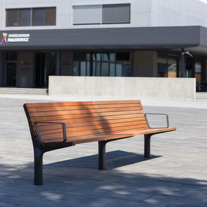 Contemporary public bench - BLOCQ SOLAR - mmcité street furniture ...