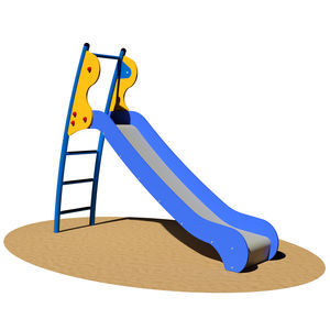 Upright slide - LOL - Dimo Group Srl - for playground / polyethylene / HDPE