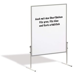 Indoor display panel - MAULsolid - MAUL - on casters / aluminium / cork