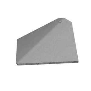 Roof ridge tile - SEGMENTAL - Marley - concrete / red / gray