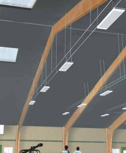 Electric radiant panel - BT - NOIROT - ceiling-mounted / white