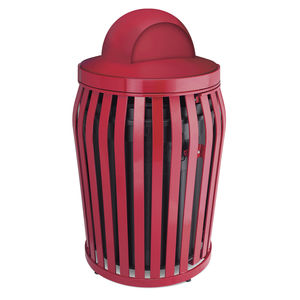 Public trash can - PRS-36 - Victor Stanley - steel / with built-in ...