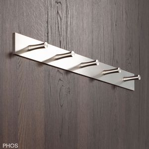 Contemporary coat hook - HL5 - PHOS Design GmbH - brushed stainless ...