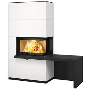 3-sided fireplace insert - I50 - Contura - wood-burning