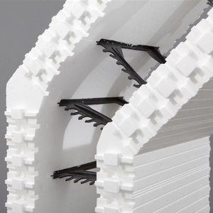 Expanded polystyrene (EPS) formwork block - ICF R22 - amvicsystem - for ...