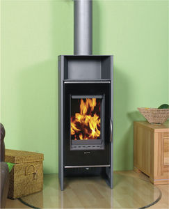 Wood heating stove - R3 FENIX - Color Emajl Doo - contemporary / stone