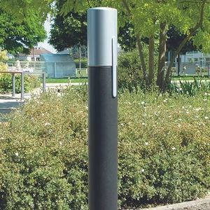Security post - SOHA - Concept Urbain - steel / exotic wood / brushed ...