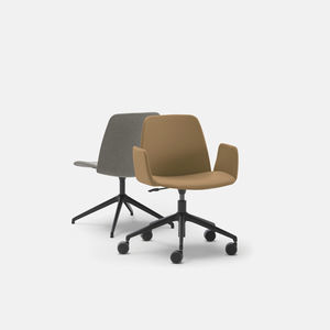 Polypropylene task chair - VARYA XL - INCLASS - leather / fabric / on ...