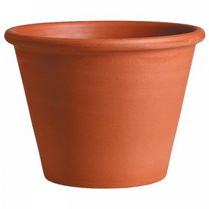 Terracotta plant pot - DUO GRAFITE : 3R-J-99 - Deroma - conical / round