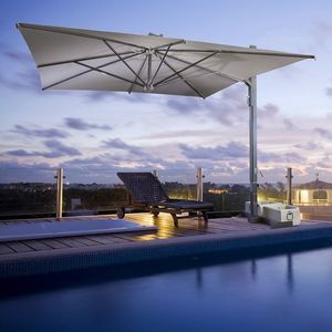 Square parasol - Galileo Maxi Dark - Scolaro - side post / orientable ...