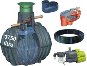 Water storage retention tank - RWH-3099FL-GUK1 - RainWater Harvesting ...