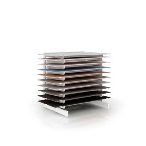 Wooden tile display rack - CHICAGO V90 10P DOUBLE FACE - INSCA - for shop