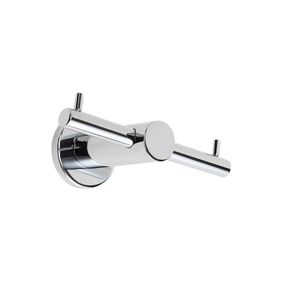 Contemporary robe hook - EQR 13 - STILHAUS - brass / resin / double