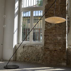 Contemporary ceiling light - ZEN - CÉLINE WRIGHT - round / metal ...