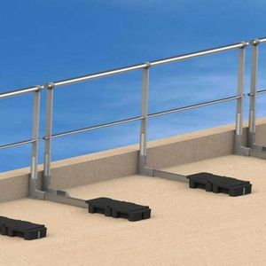 Aluminum railing - VECTACO® OFFSET PARAPET - ALSOLU - with bars ...