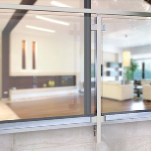 Composite railing - SH-01 - PAULI FRANCE - metal / glass / panel