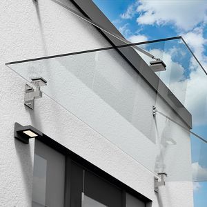 Door canopy - Z-01 - PAULI FRANCE - for window / metal / stainless steel