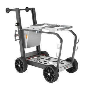 Waste trolley - EASY UNO - FLORA - commercial / aluminium / plastic