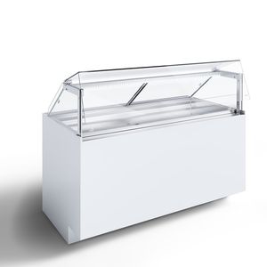 Counter warmer display case - FLAT R2 - CIAM S.P.A. - on casters ...