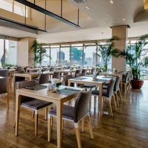 Contemporary chair - GRACE - SEGIS - indoor / fabric / beech base