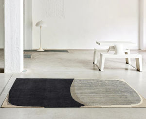 Contemporary rug - GEOMETRY - SERGE LESAGE - plaid / plain / New ...