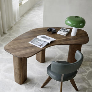 Free-standing desk - CALA - more - contemporary / solid wood / oiled wood