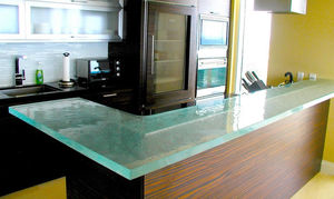 Kitchen counter - GREAT COMBO - ThinkGlass - glass / curved