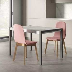 Contemporary table - OSAKA - Cancio - glass / laminate / ceramic