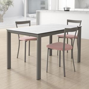 Contemporary table - OSAKA - Cancio - glass / laminate / ceramic