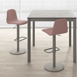 Contemporary bar chair - RIO - Cancio - indoor / polycarbonate / metal base