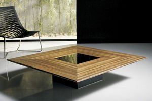 Contemporary coffee table - FLETCHER - MODLOFT - oak / MDF / wood veneer